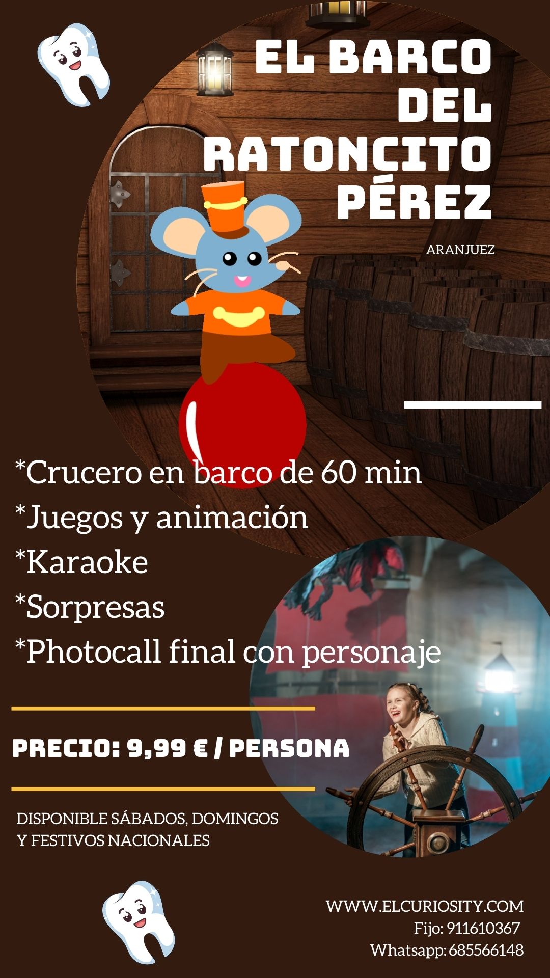 Tickets Barco del Ratoncito Pérez | El Curiosity: El Barco de Madrid